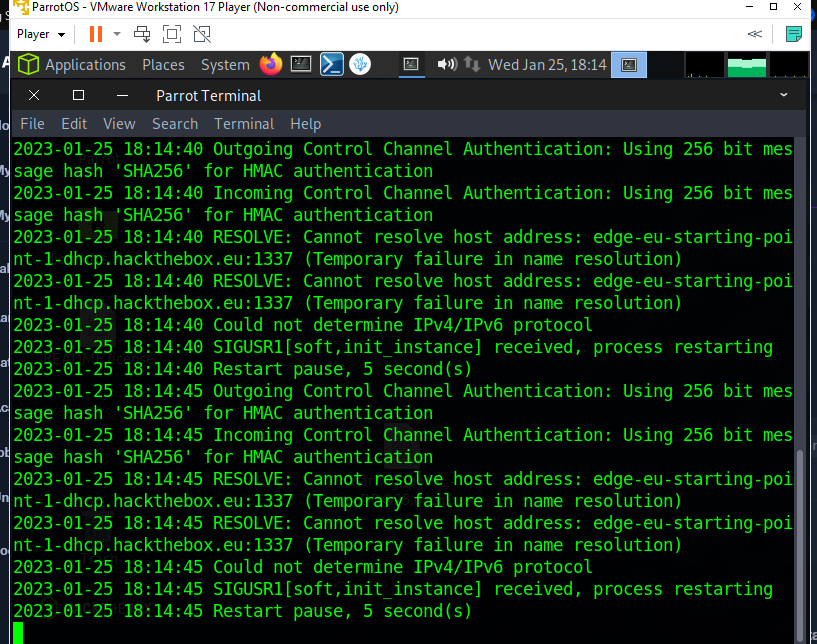 Cannot Connect to Starting Point with OpenVPN - Hack The Box :: Forums