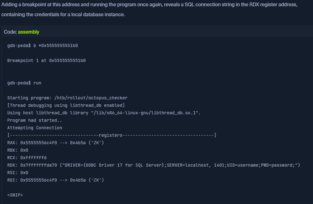 GDB Help - Academy - Hack The Box :: Forums