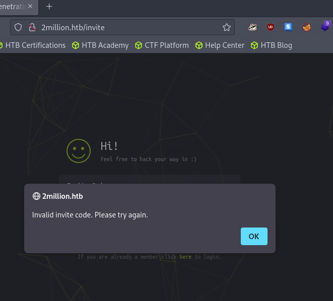 Official TwoMillion Discussion - Machines - Hack The Box :: Forums